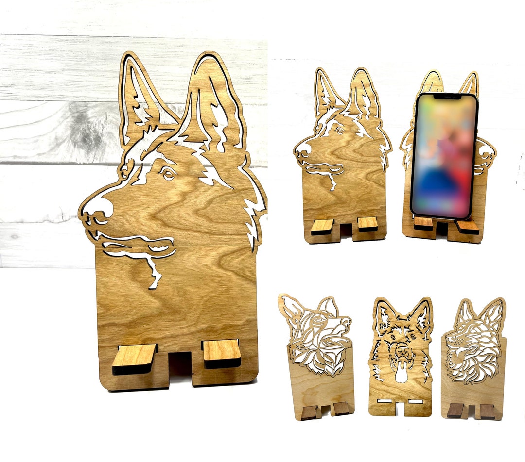 German Shepherd Cell Phone Stand - Cell Phone Charging Stand Cell Phone ...