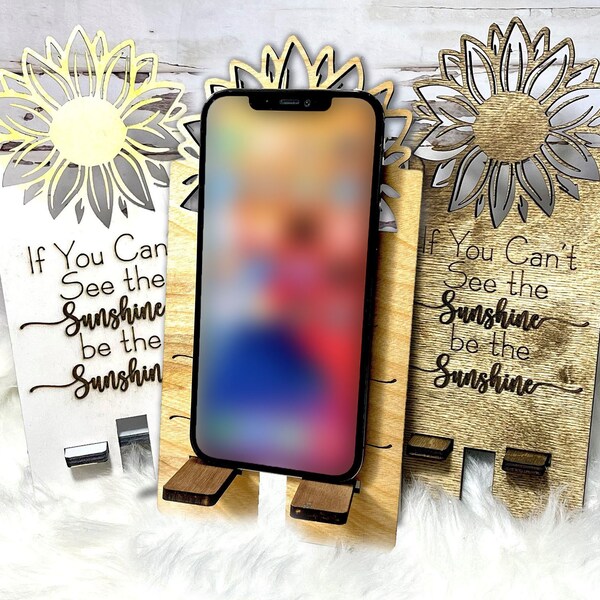 Wood Phone Stand - Etsy