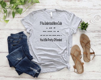 Morse Code T Shirt | Etsy