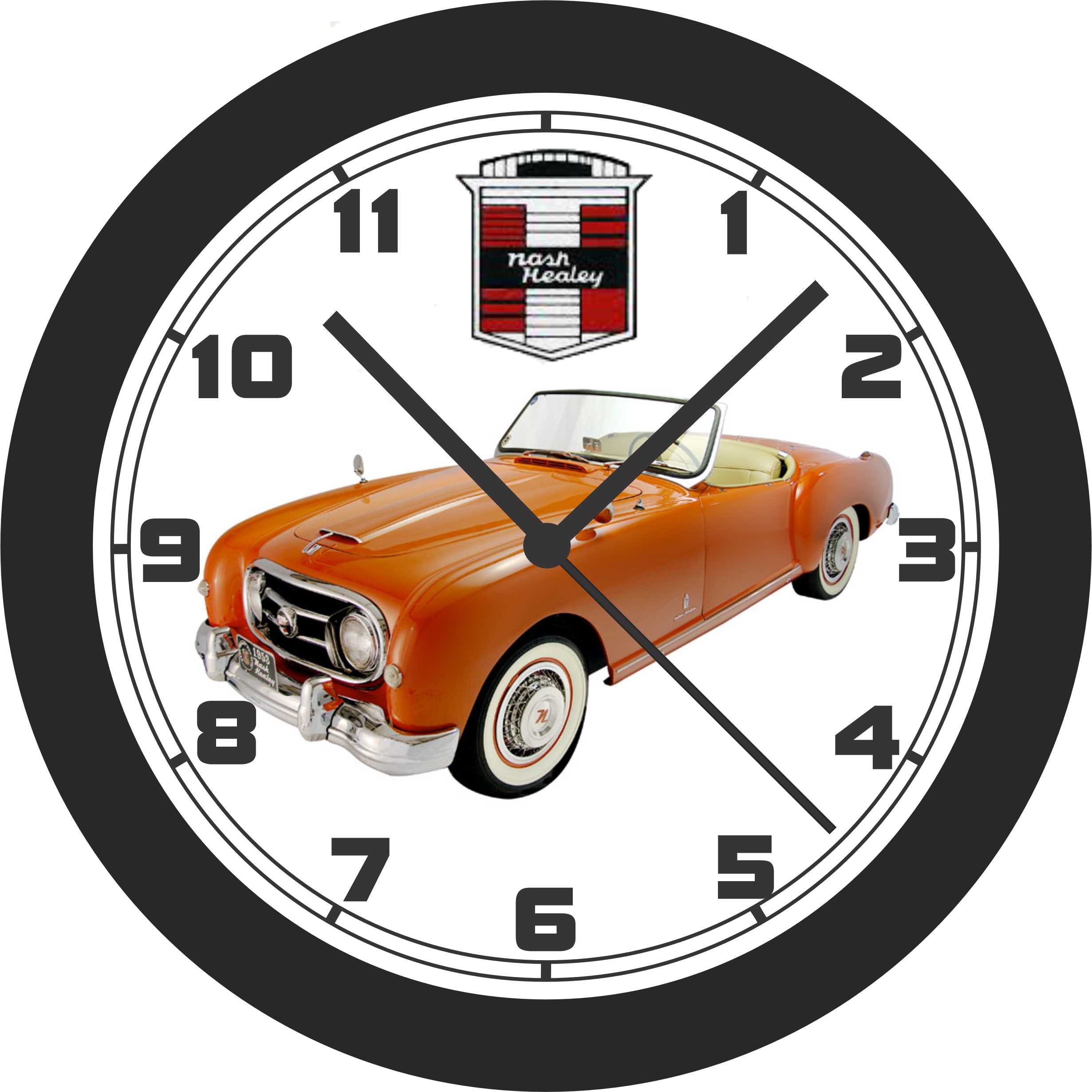 Square Clock Clipart Black And White Cars
