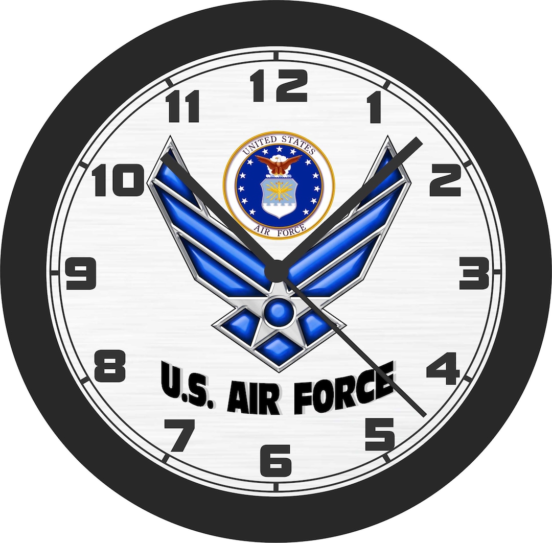 United States Air Force Emblem Wall Clock-free US Ship - Etsy