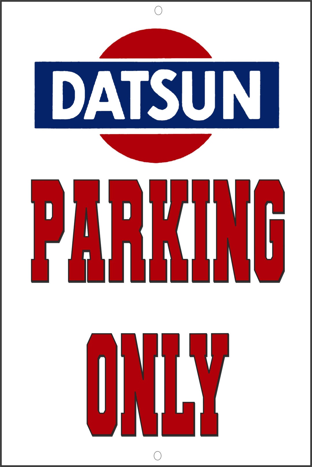 Datsun Emblem Parking Only Metal Sign-free US Ship - Etsy