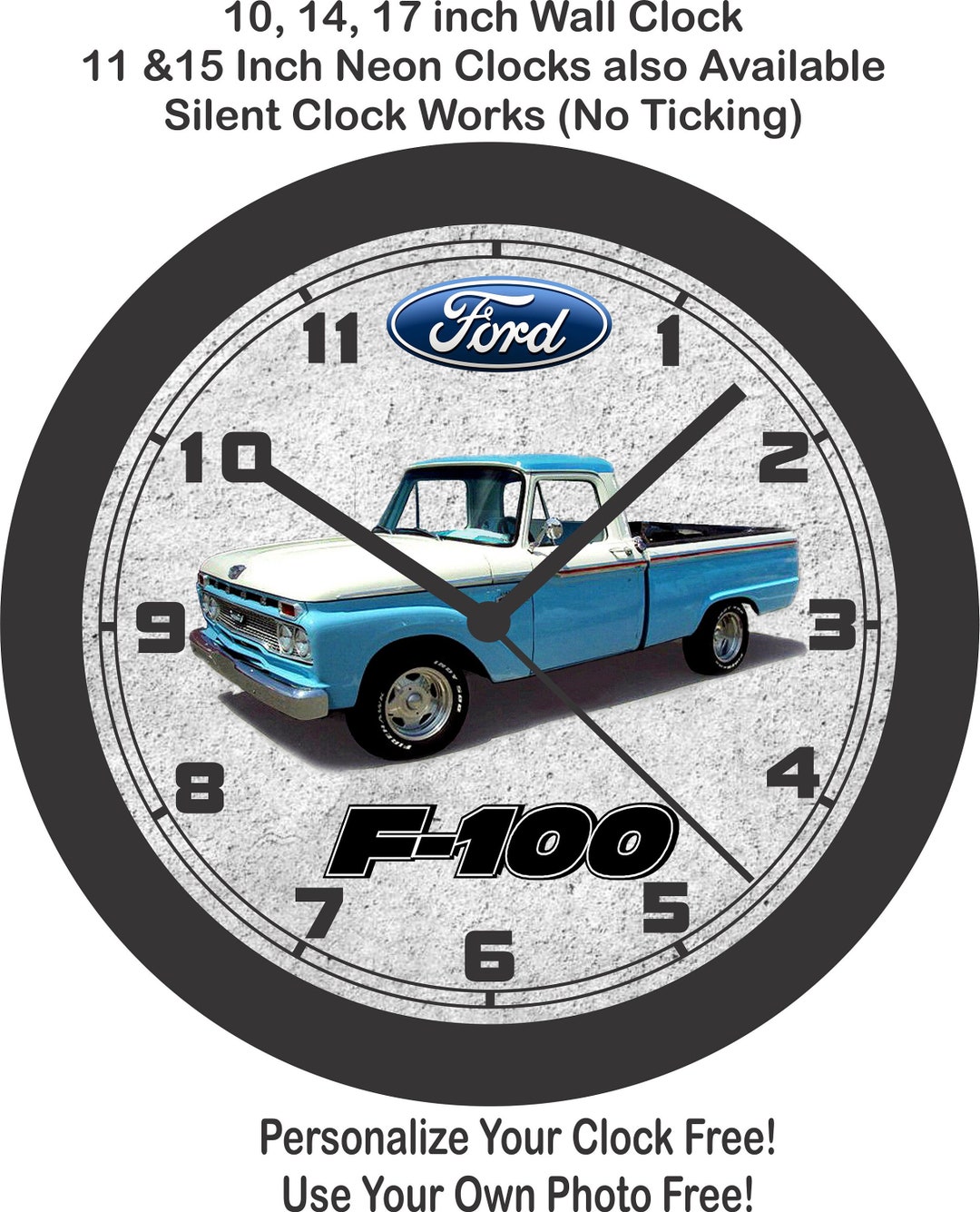 1966 Ford F-100 Pickup Truck Wall Clock Free US Ship - Etsy