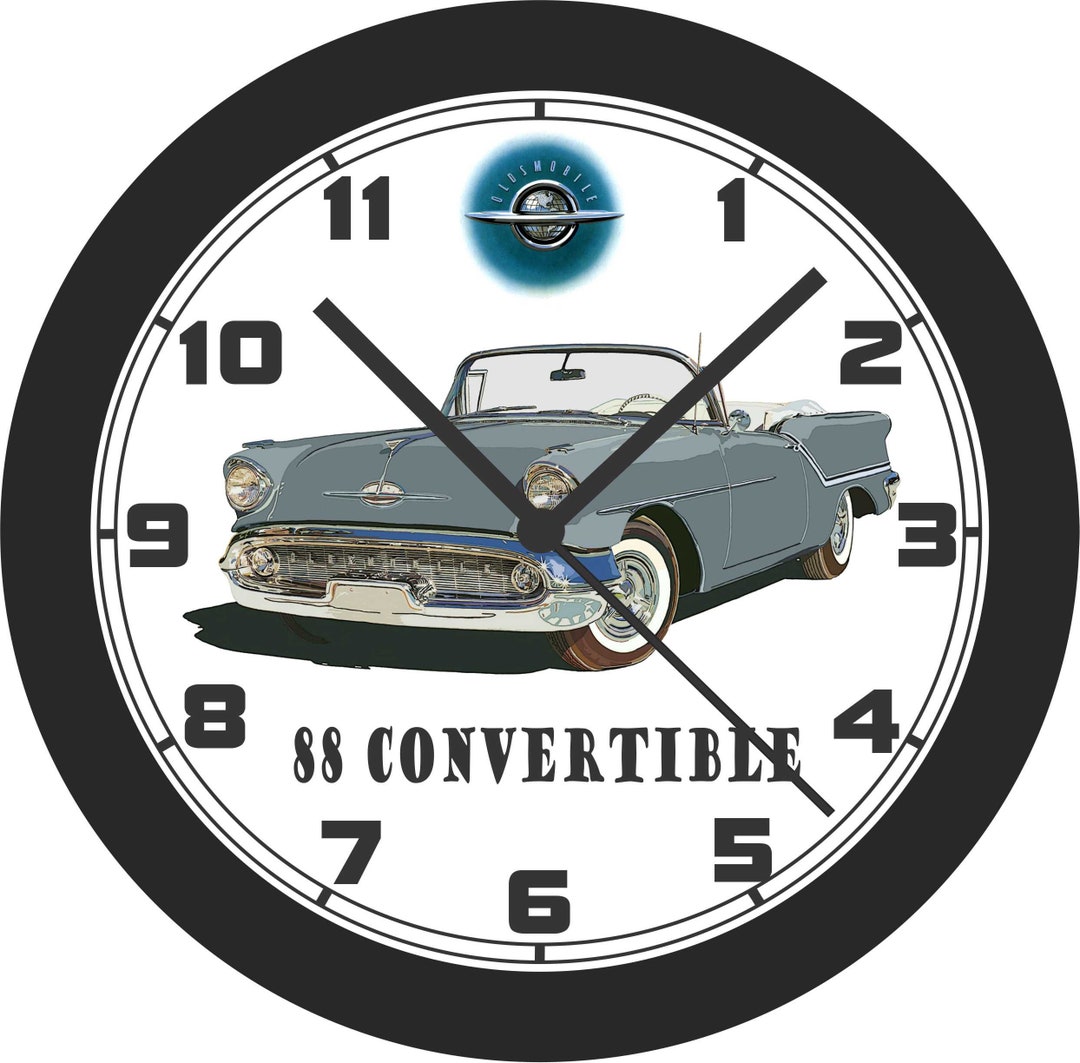 1957 Oldsmobile 88 Convertible Wall Clock-free US Ship - Etsy