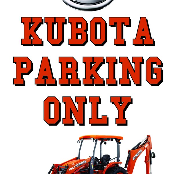 Kubota Sign - Etsy