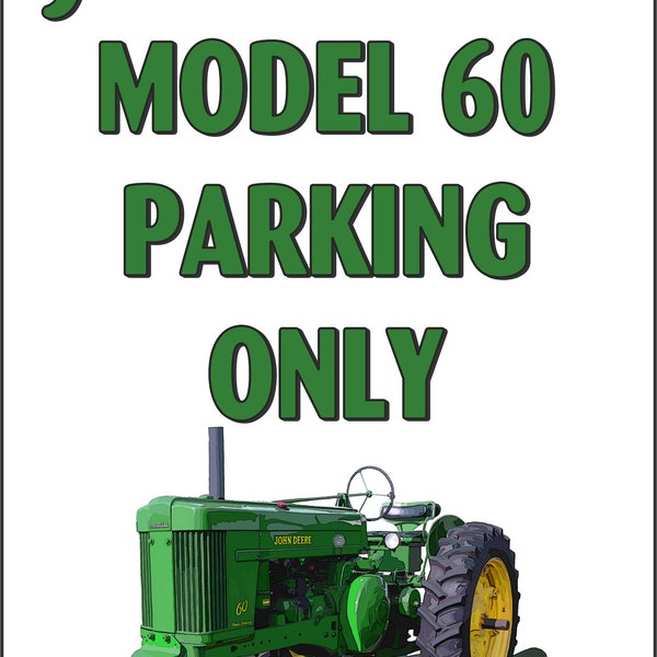 Tractor Parking Only Sign - Etsy