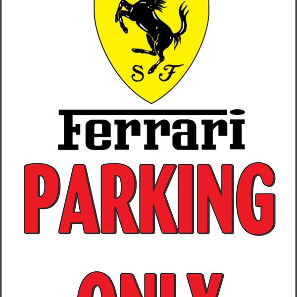 Ferrari Garage Sign - Etsy