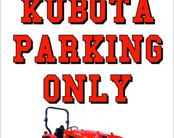 Kubota Tractor Sign - Etsy