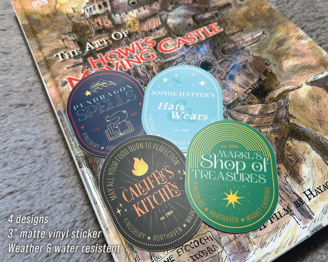 Howl's Castle Matte Vinyl 3” Shop Stickers | Howl | Sophie - Etsy