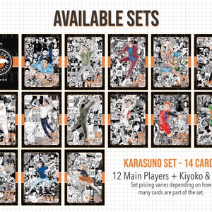 HQ!! Timeskip Character Collage Cards || Volleyball Anime ...