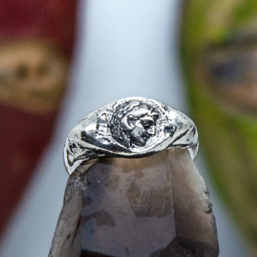 Alexander the Great Ring, 925 Sterling Silver and Bronze, Handmade ...
