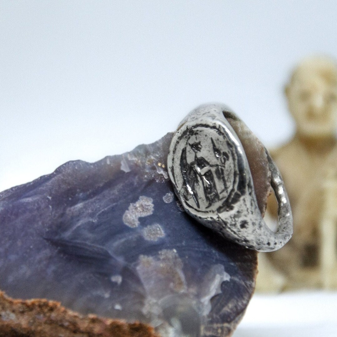 Nike Goddess of Victory Ring in Sterling Silver and Bronze - Etsy