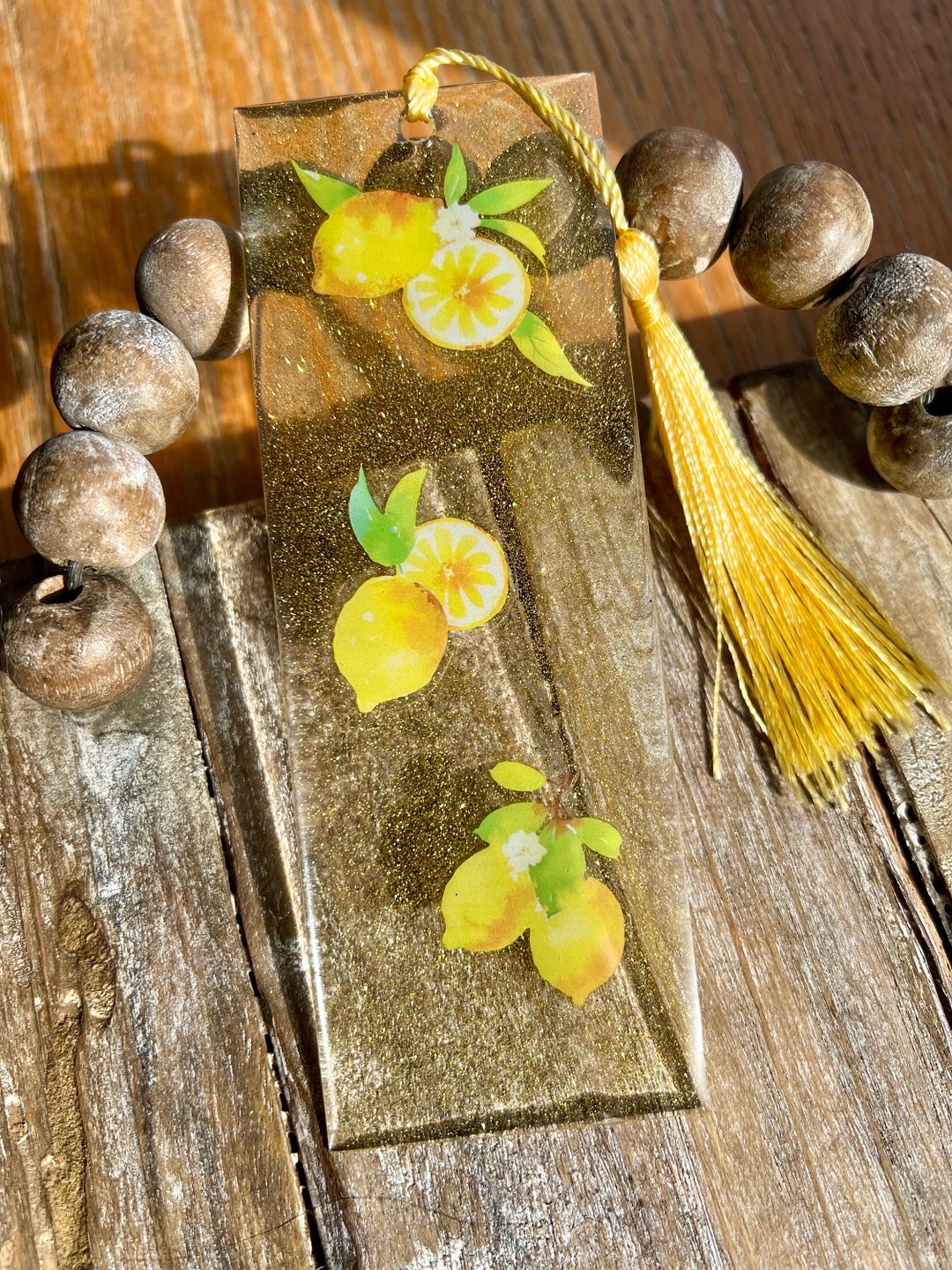 Lemon Bookmark - Etsy