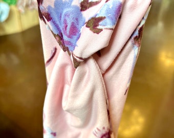 Pink Floral Hair Covering - Etsy