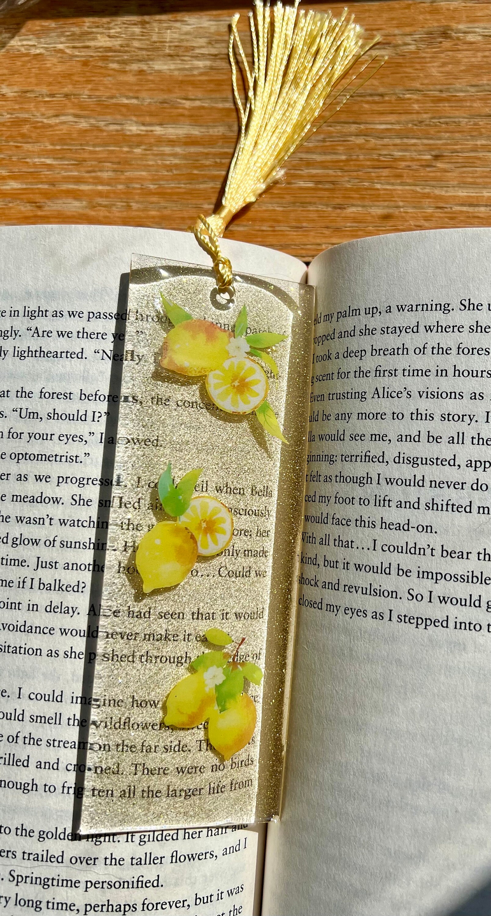 Lemon Bookmark - Etsy