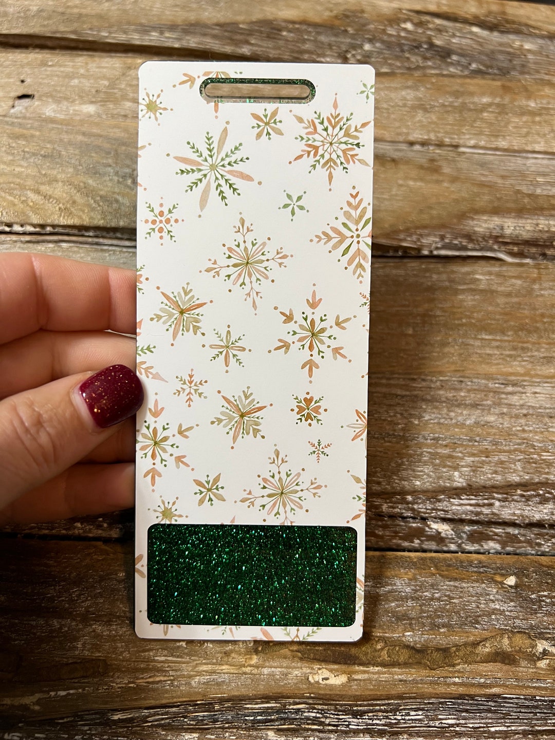 Snowflake Vertical Badge Buddy - Etsy