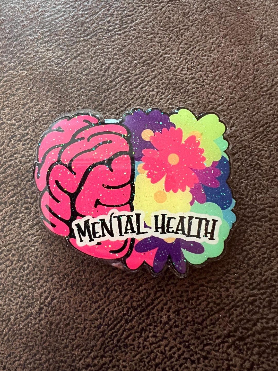 Mental Health / Brain Velcro Badge Reel - Etsy