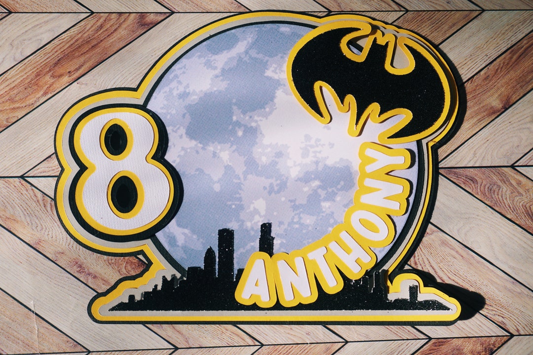 Bat Superhero Cake Topper - Etsy