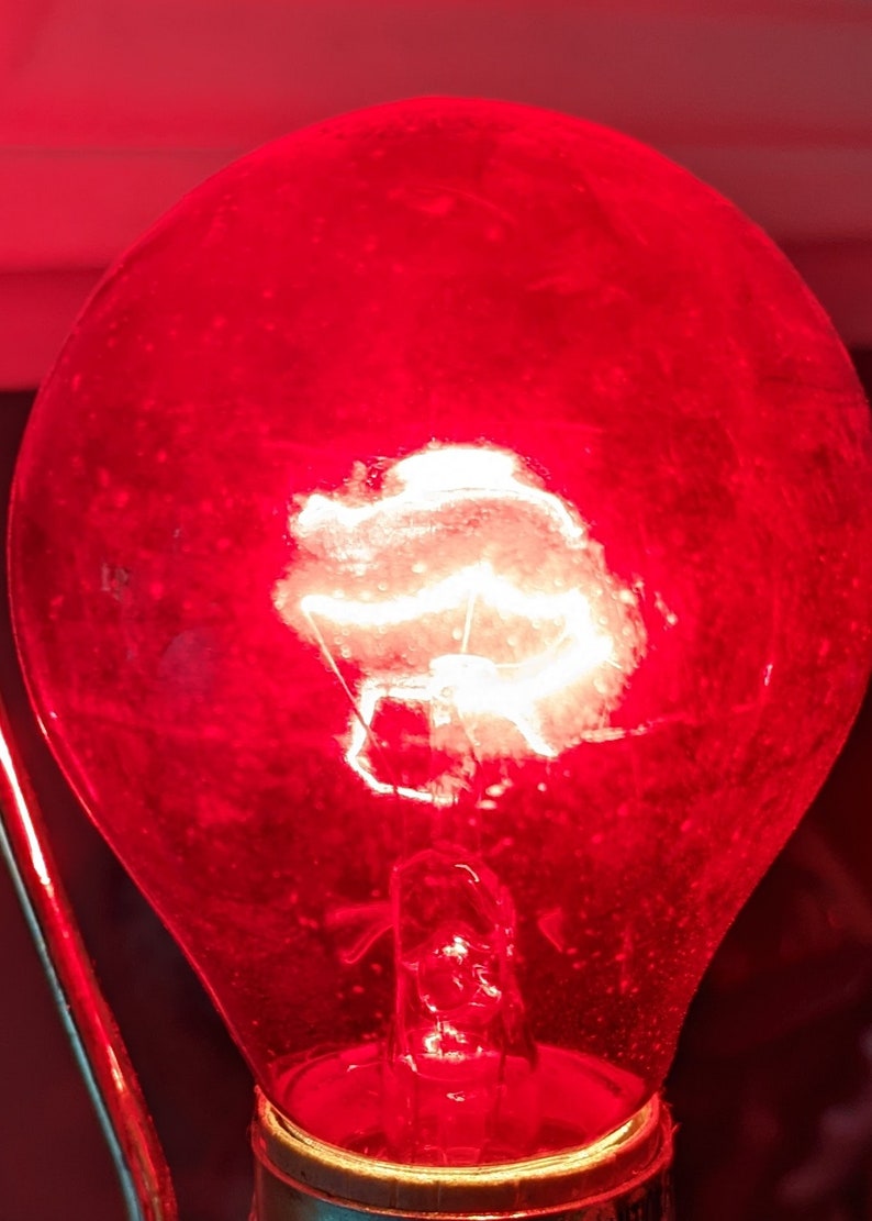 Ten Vintage Red GE Party Fiesta 25 Watt Light Bulbs. - Etsy