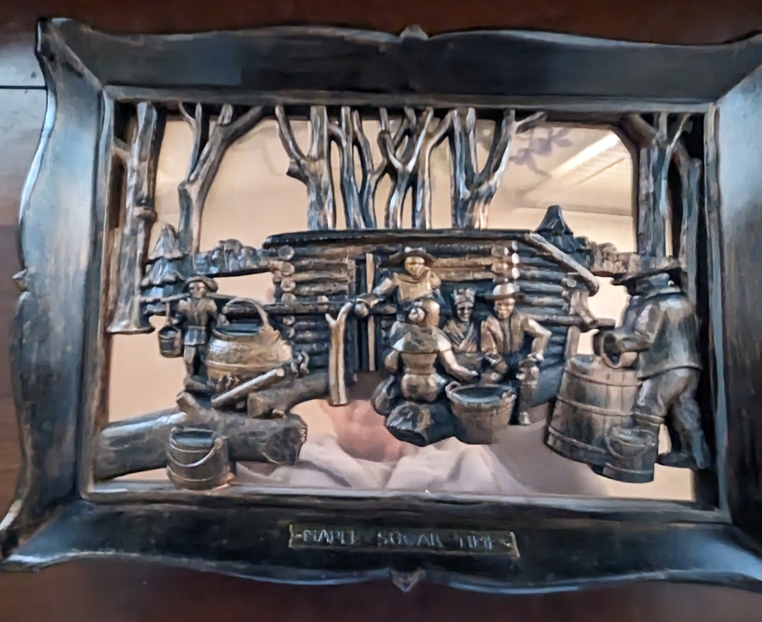 Vintage Coppercraft Guild "maple Syrup Time", Mixed Media of Copper ...