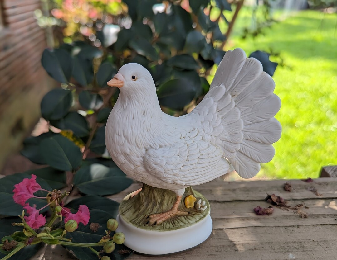 Vintage Porcelain Dove Hand Made for Napcoware by A. Chen, Dove in a ...