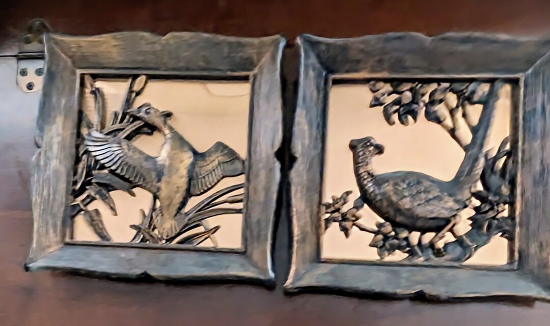 Vintage Coppercraft Guild 3D Wall Set of a Quail and a Pheasant. Made ...