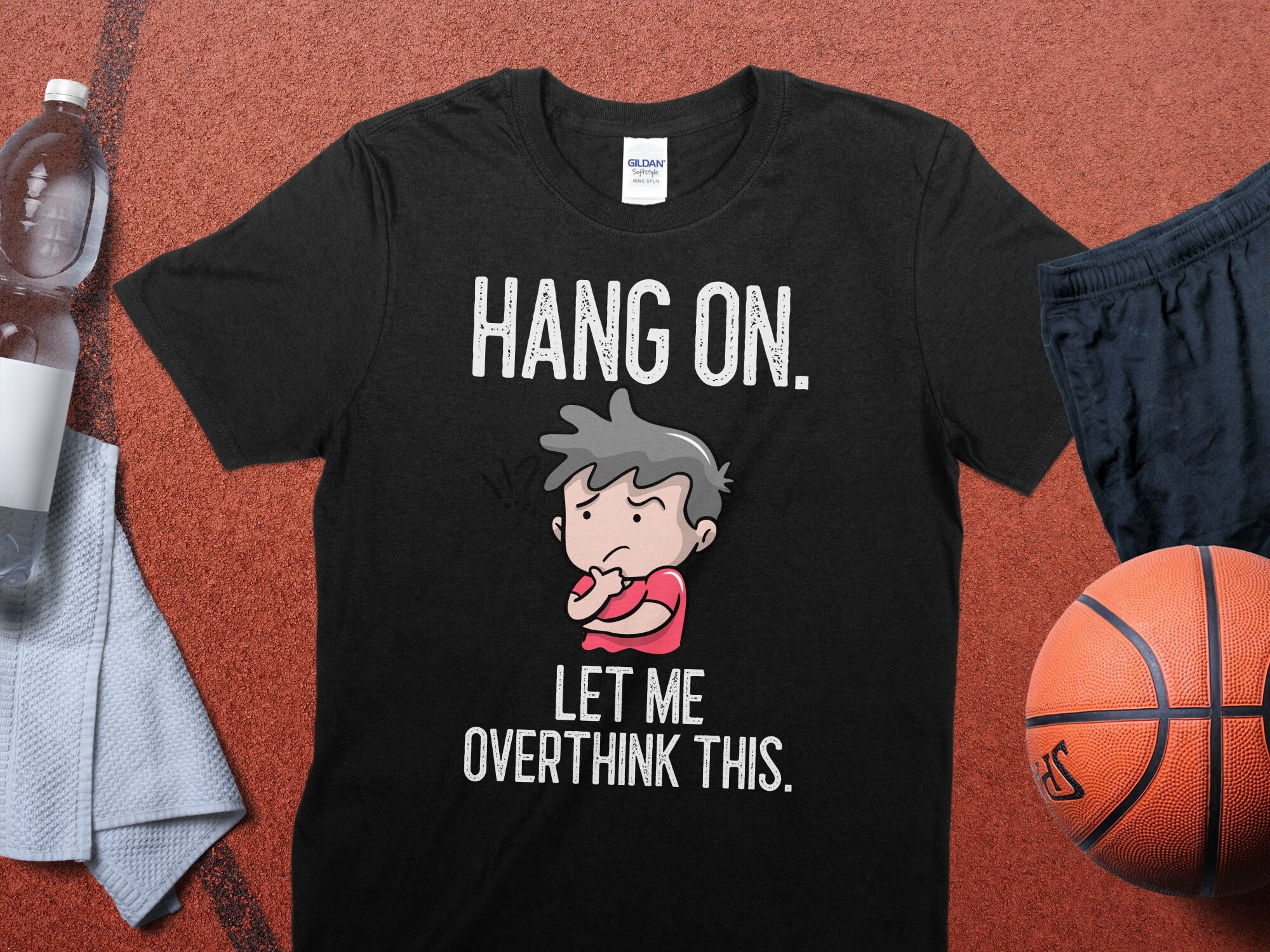 Hang on Let Me Overthink This T-shirt, Funny Overthinking Tee, Cartoon ...