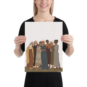 Female Saints | Catholic Art Print - Etsy