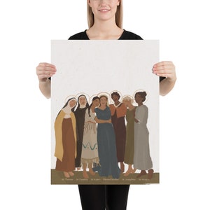 Female Saints | Catholic Art Print - Etsy