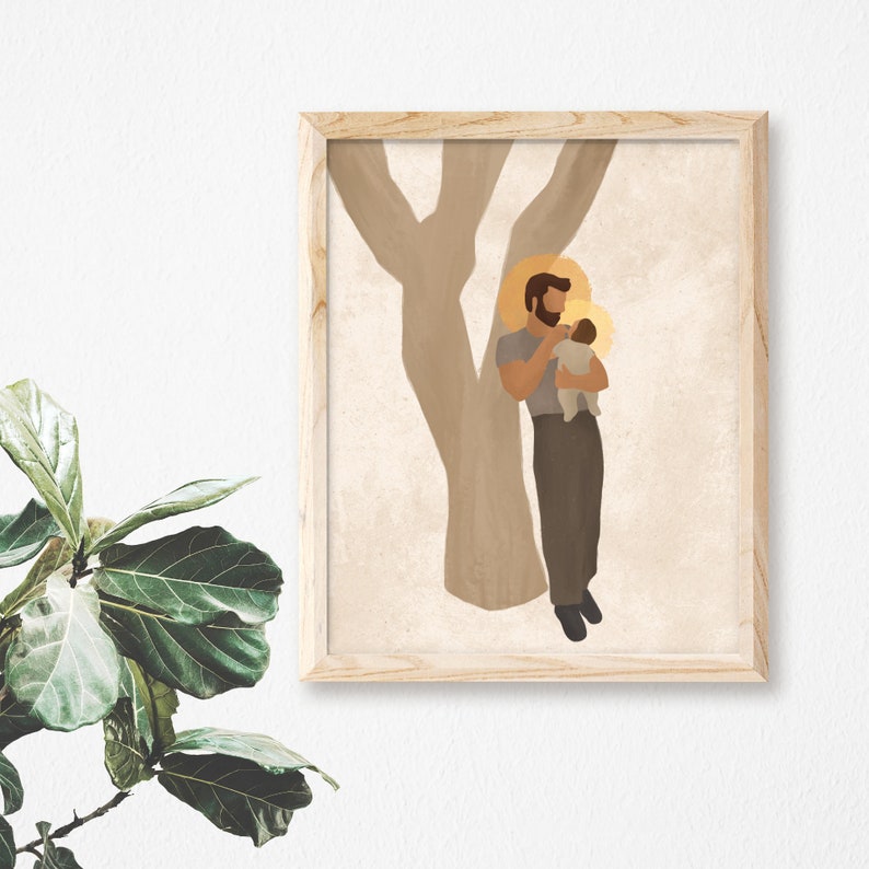 Saint Joseph Foster Father of Jesus Catholic Art Print - Etsy