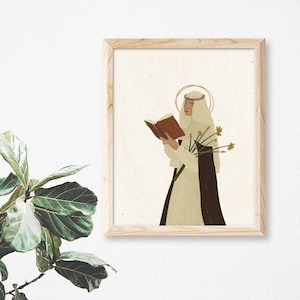 Saint Catherine of Siena | Catholic Art Print - Etsy