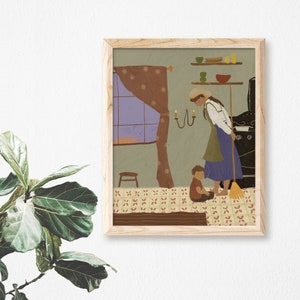 Kitchen Madonna Catholic Art Print Blessed Virgin Mary - Etsy