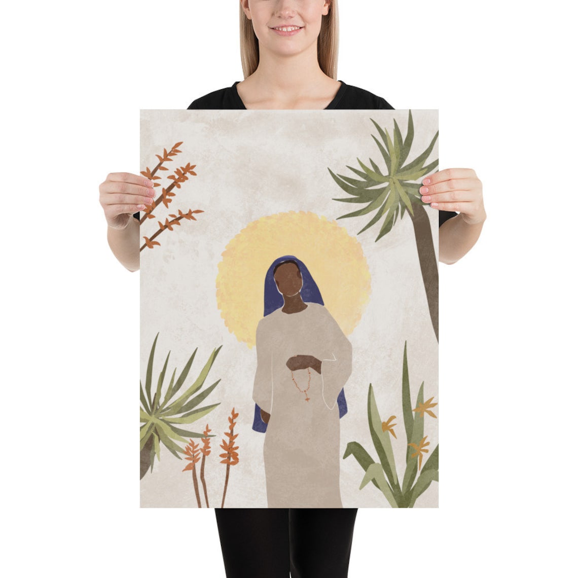 Our Lady of Kibeho Catholic Art Print Our Lady of Sorrows - Etsy