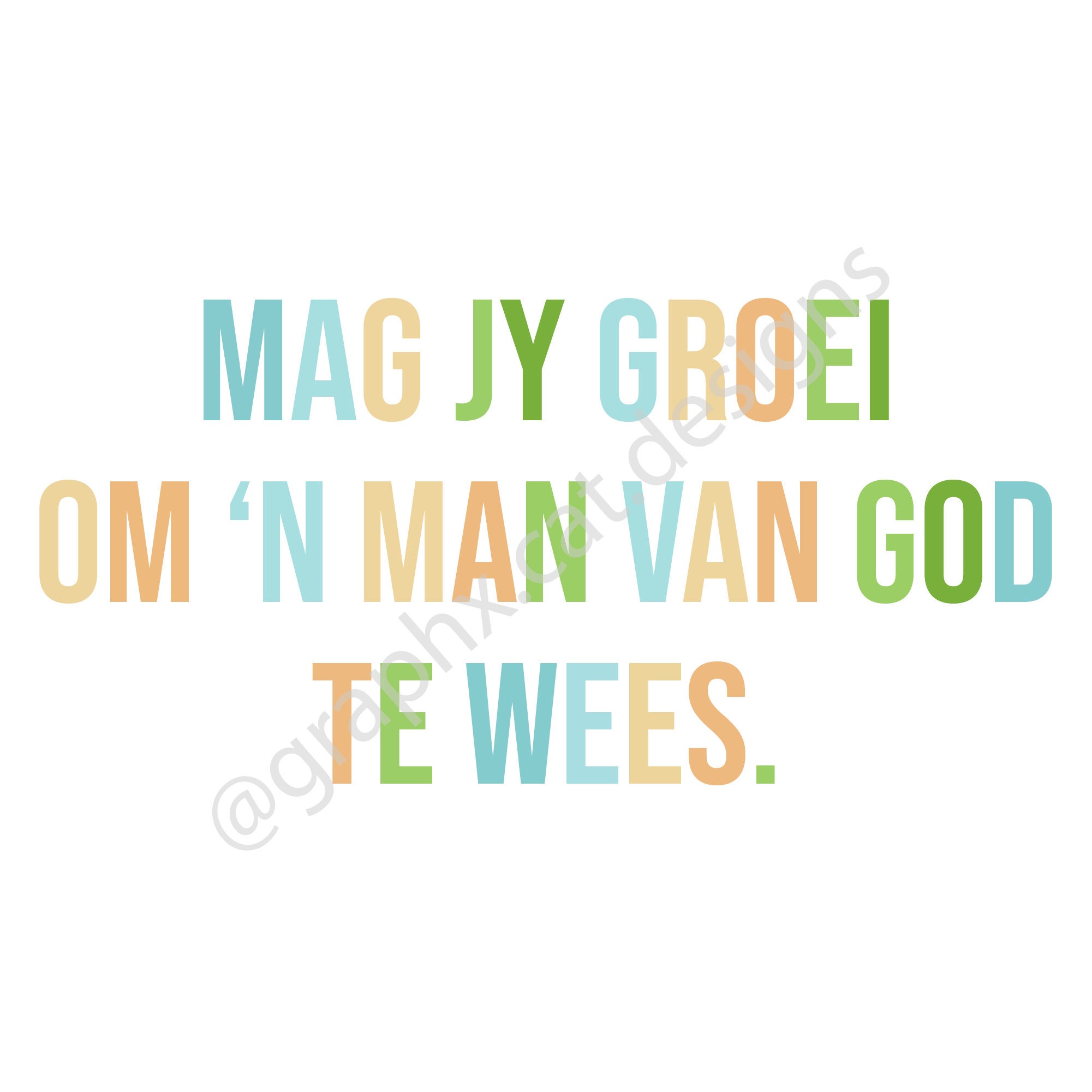 Afrikaans Gebed Vir Seun - Etsy