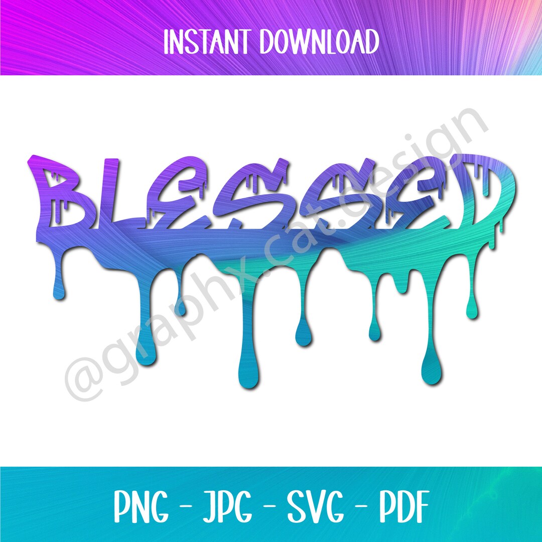 Blessed Graffiti Word - Etsy