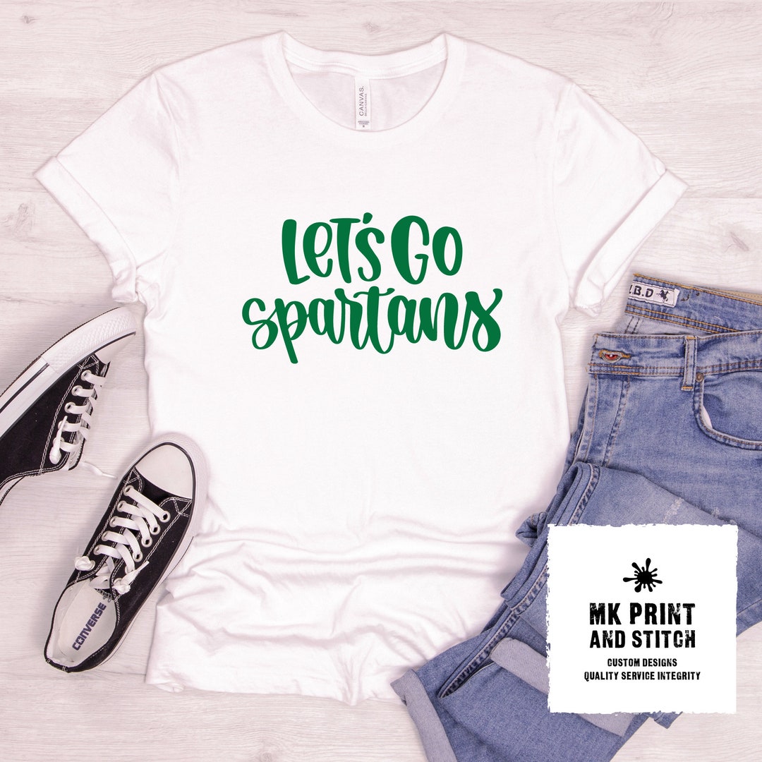 Let's Go Spartans, Spirit T-shirts for Teachers, Spartan Fan, Spartan ...