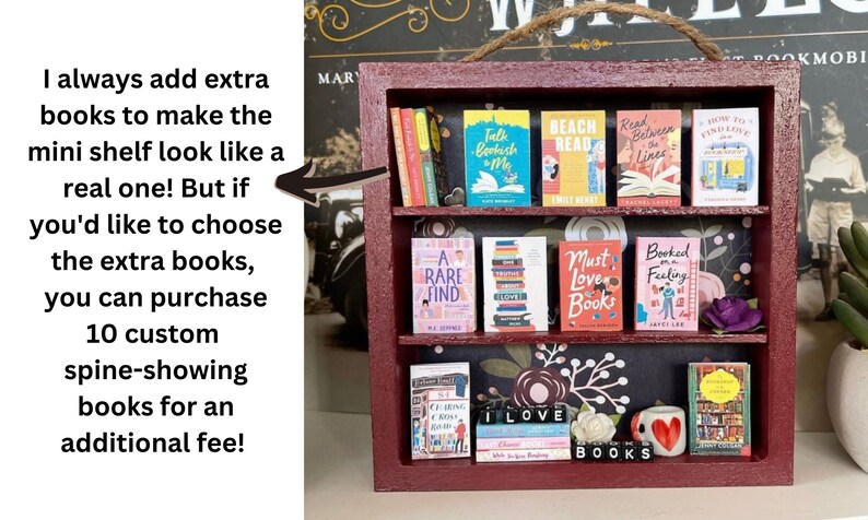 Custom Miniature Square Bookshelf Perfect Gift for Book - Etsy