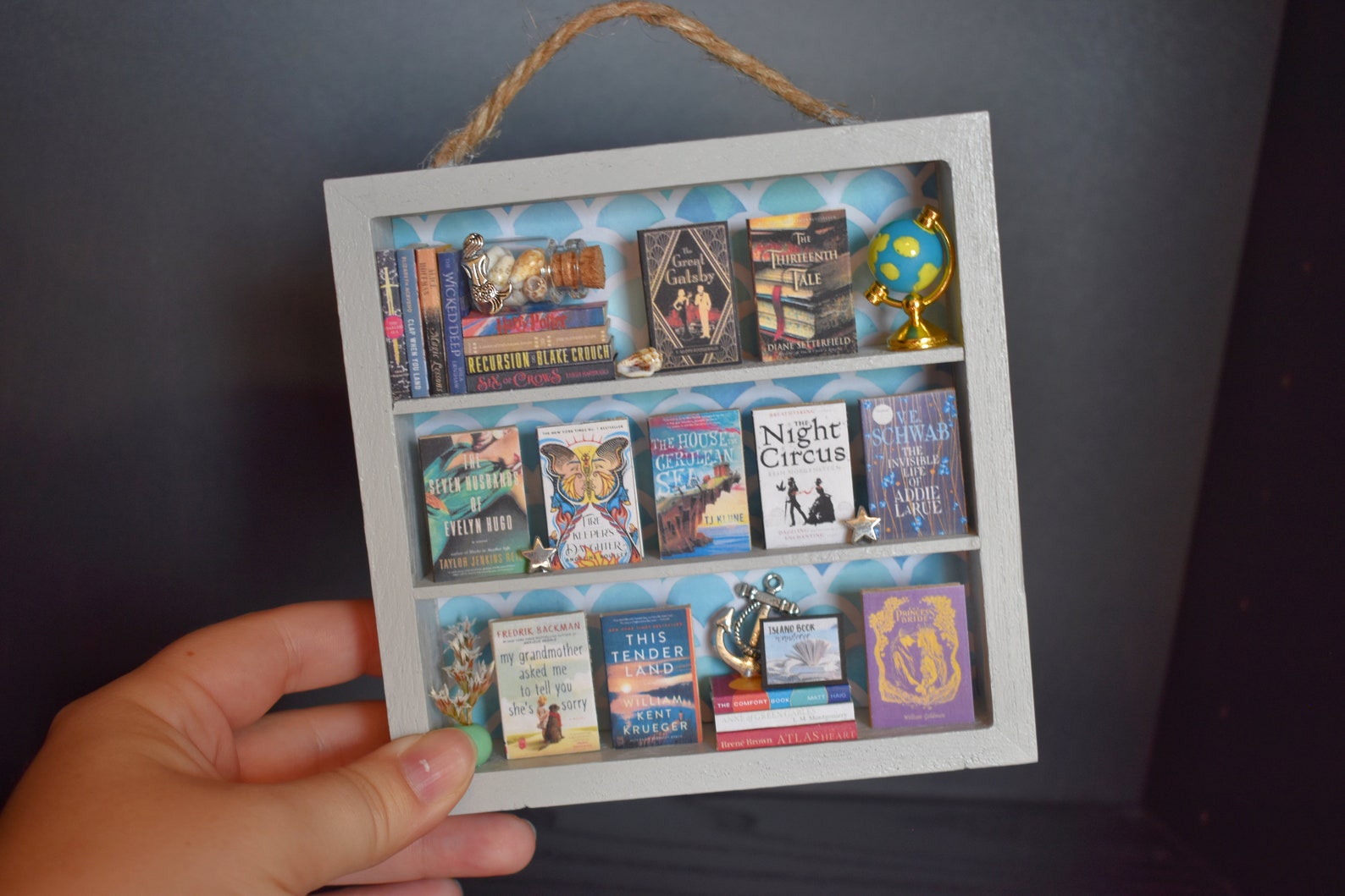 Custom Miniature Square Bookshelf Perfect Gift for Book - Etsy