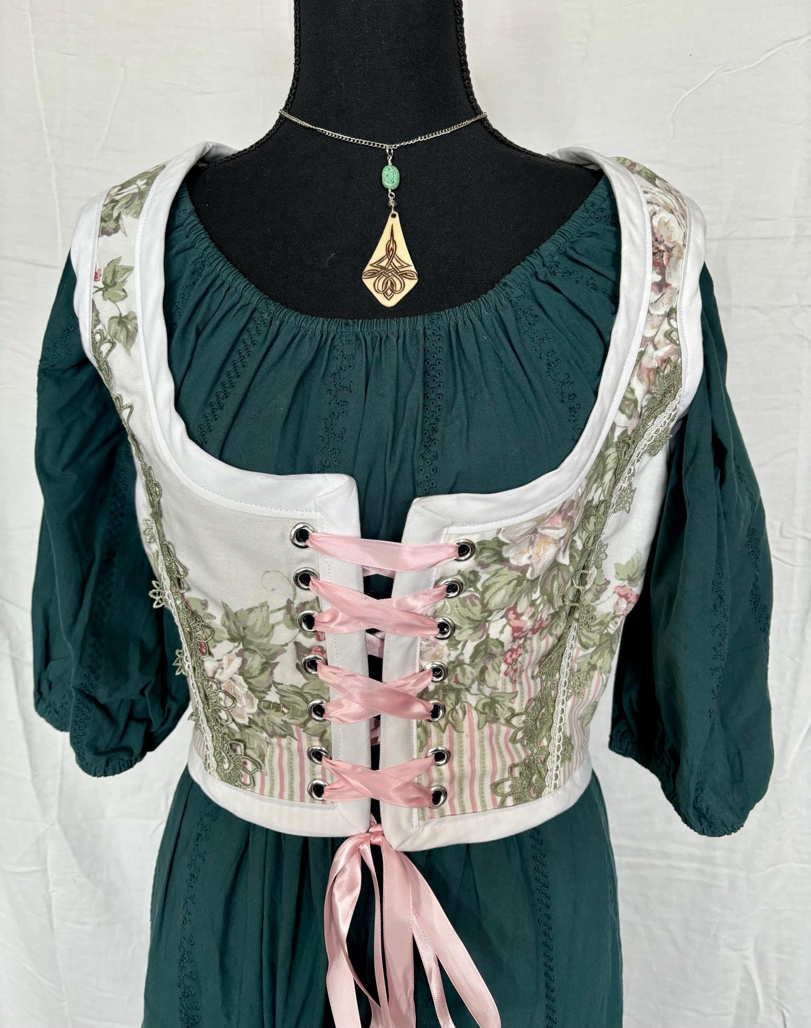 This Outfit Set Includes: Handmade Corset - Thrifted Dress - Handmade ...