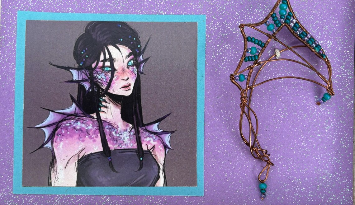 Water Nymph Fairy Ear - No Piercing Ear Cuff - Ear Wrap - Etsy