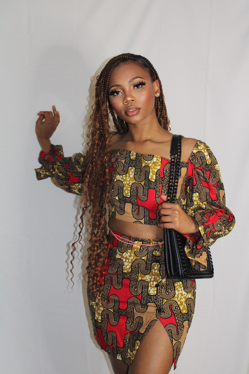 ZIM African Print Two Piece Set - Etsy