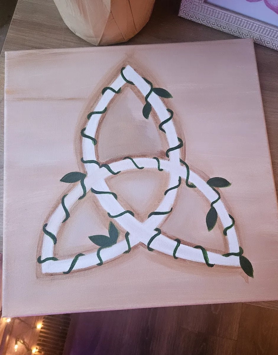 Trinity Knot Painting, Triquetra Original Artwork - Etsy