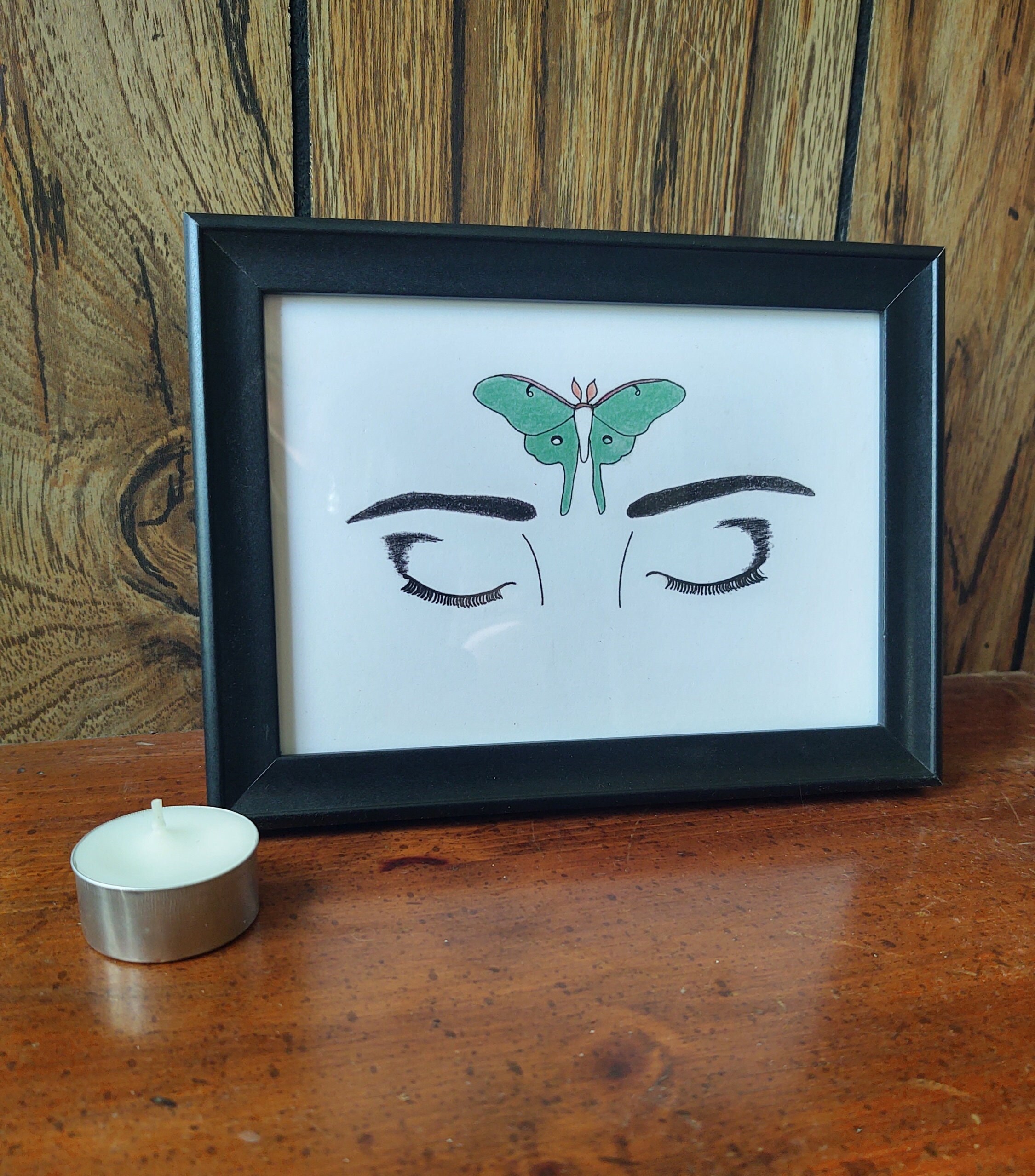Third Eye Luna Moth Matte Print - Etsy