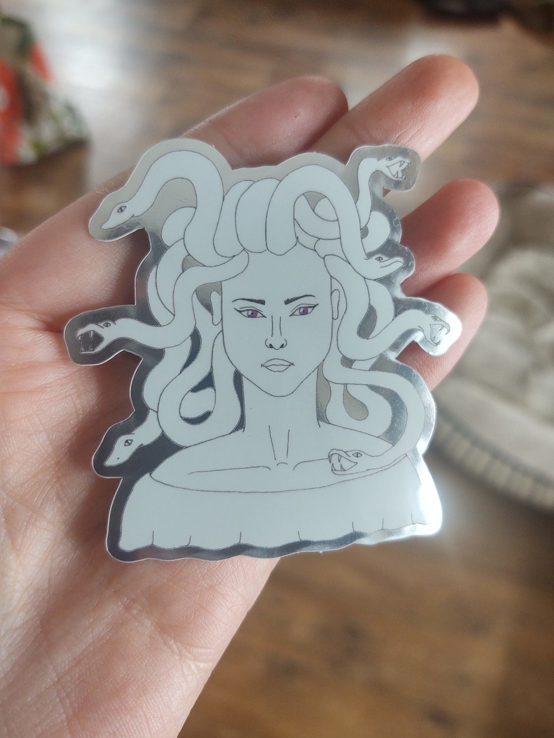 Medusa Mirror Stickers Gorgon Queen Gorgo - Etsy