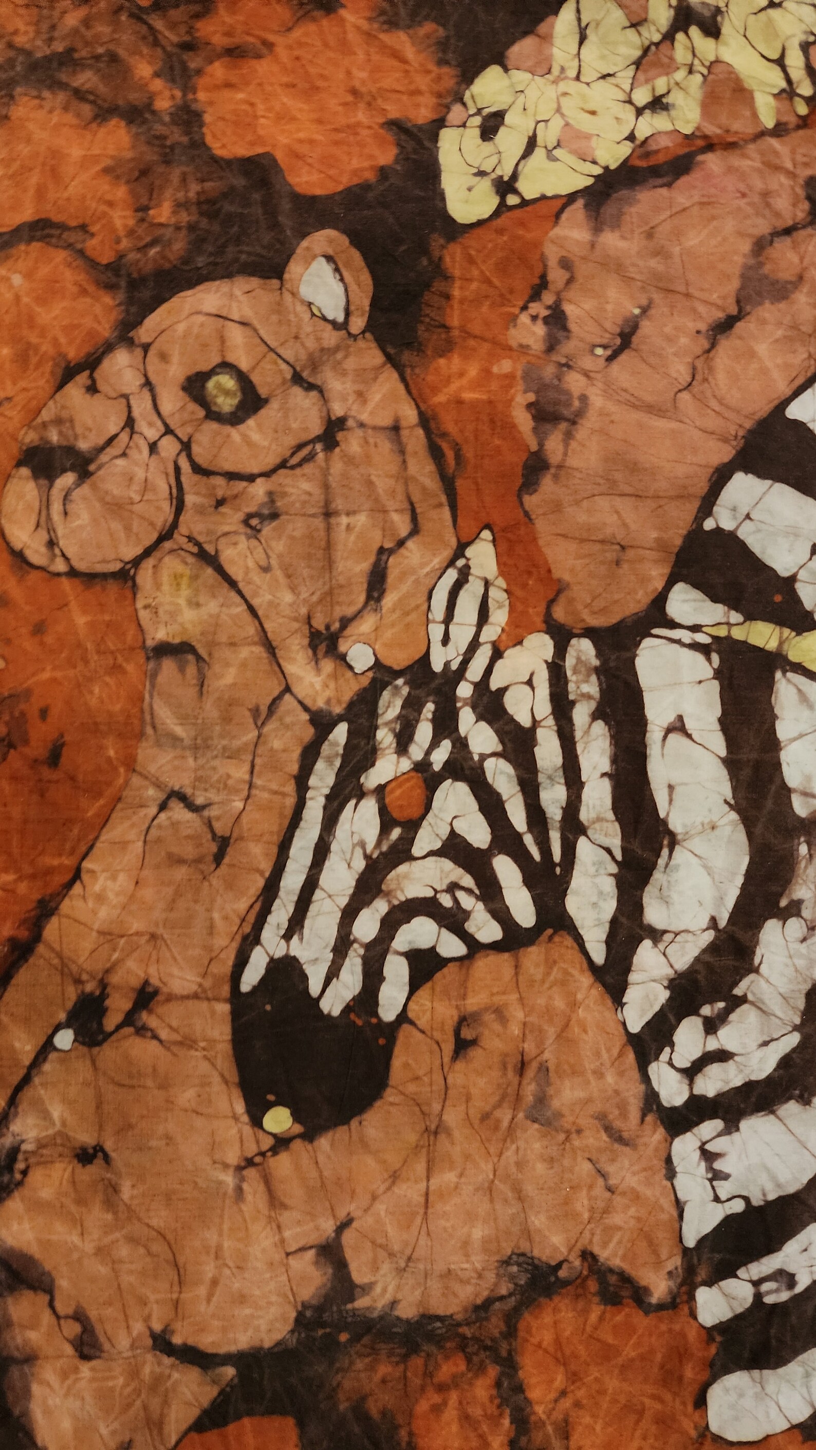 Batik African Safari Wall Art Fabric Unframed - Etsy