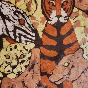 Batik African Safari Wall Art Fabric Unframed - Etsy