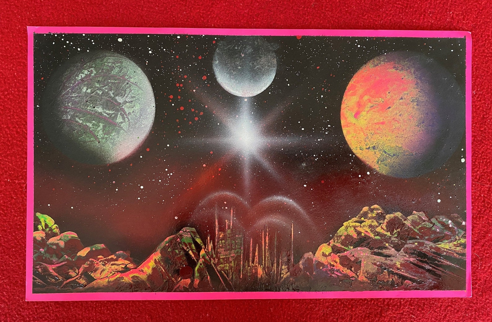 Star Light, Star Bright - Spray Paint Space Art - Etsy