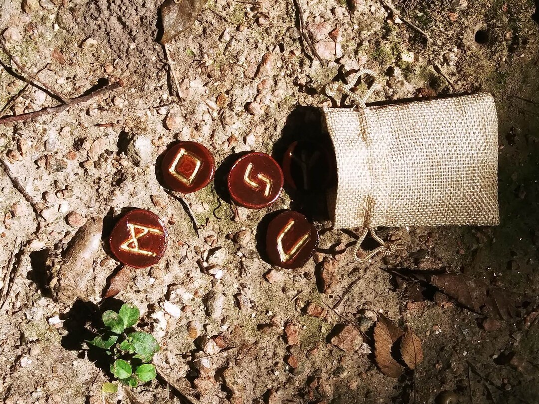 Wood Runes, Runes, Wood Carved, Painted, Woodstained Runes - Etsy