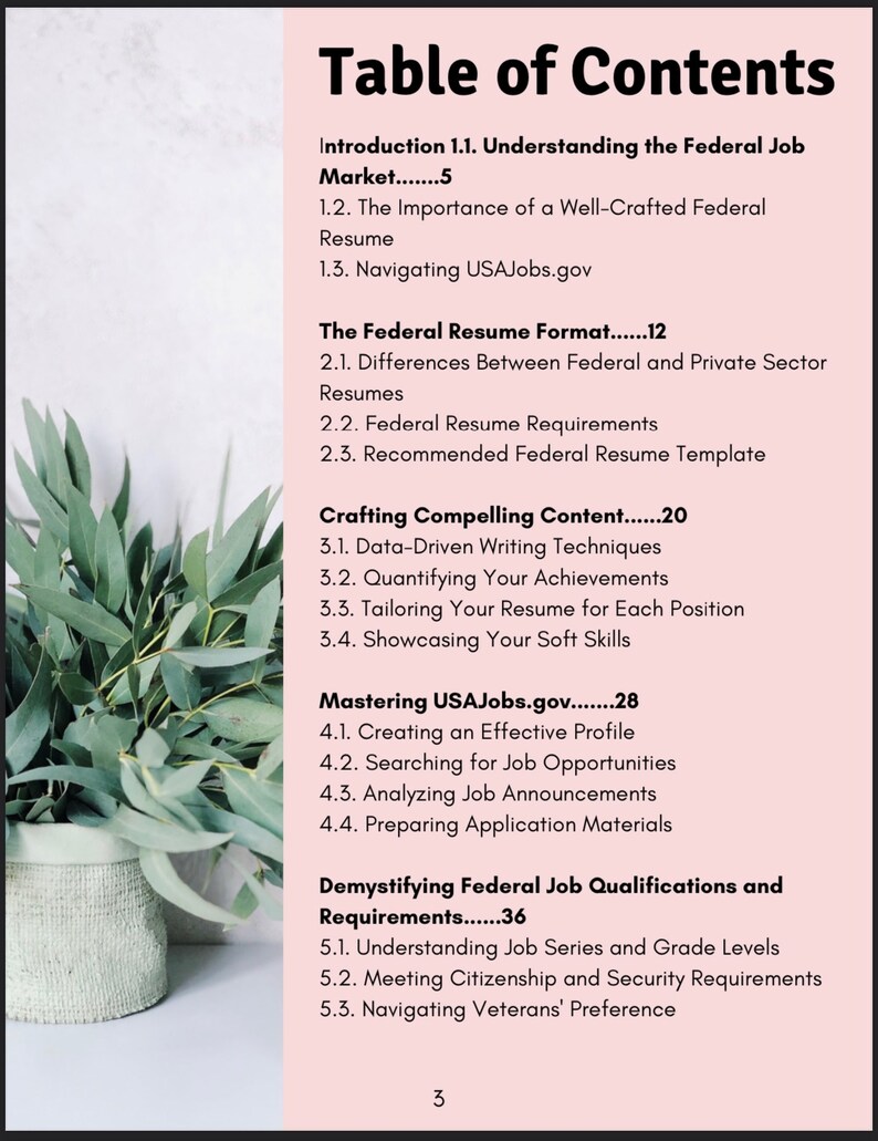 Ultimate Guide to Federal Resumes - Etsy