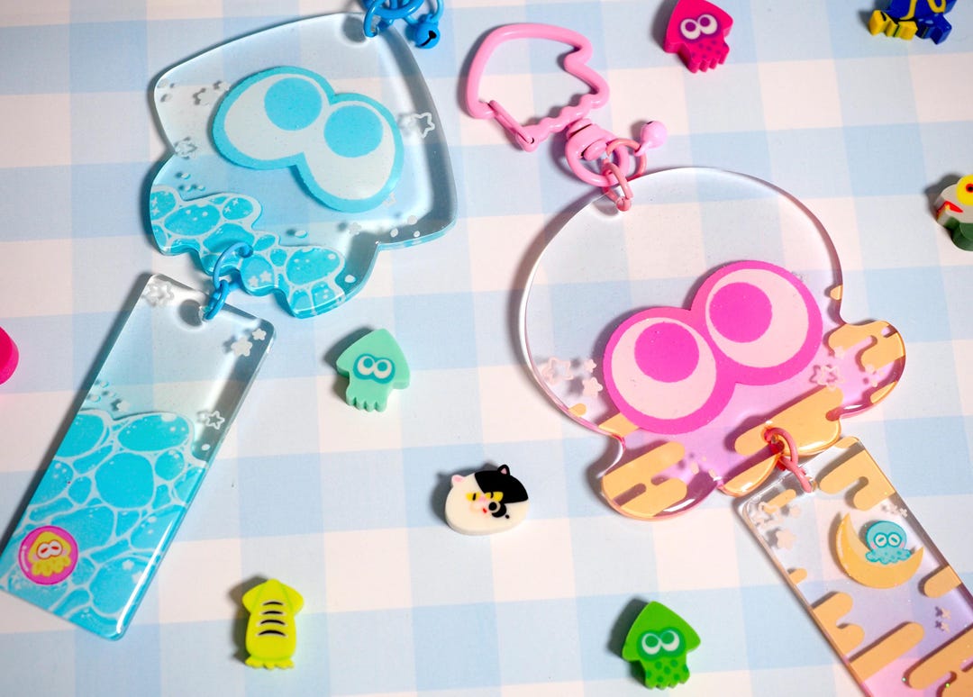 Inkling and Octoling Wind Chime Charm | Splatoon - Etsy